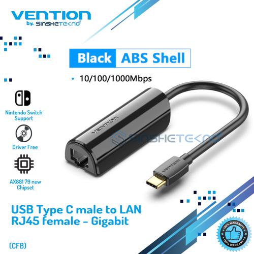 Jual Vention Usb Type C to LAN RJ45 Gigabit Ethernet Network Internet ...