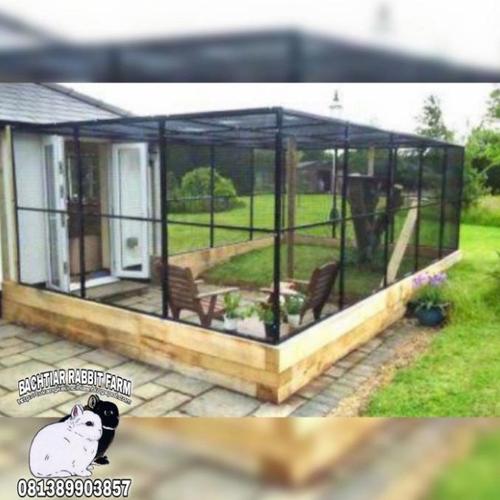 Jual Kandang Kayu/Besi Aviary Taman Hewan Kelinci Kucing Burung Ayam ...