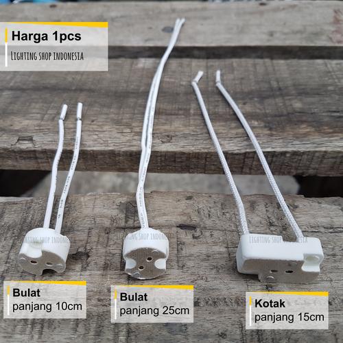 Jual Fiting halogen tusuk untuk lampu halogen led kaki soket mr16 g5.3 ...