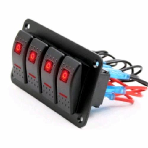 Jual Panel Saklar 4 Panel Saklar Switch Offroad Racing Plus Kabel Set ...