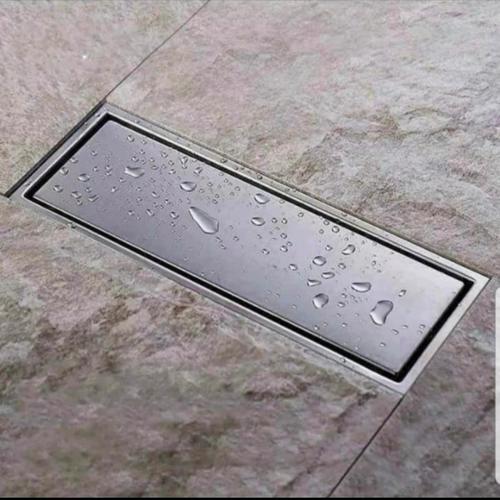 Jual Floor drain smart stainless tile insert/floor drain panjang 60 cm ...