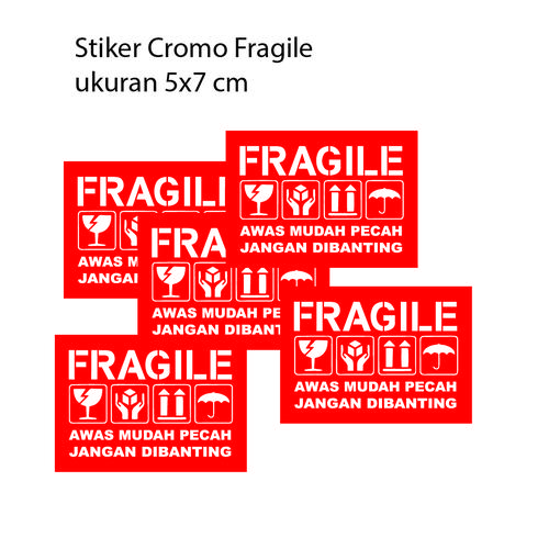 Jual STICKER FRAGILE AWAS MUDAH PECAH 5X7 CM - Jakarta Selatan ...