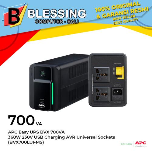 Jual UPS APC BVX 700VA 360W 230V AVR Universal Sockets (BVX700LUI-MS ...