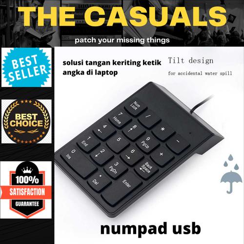 Jual Keyboard Numeric USB Numpad Keypad Number Angka Laptop - Hitam ...