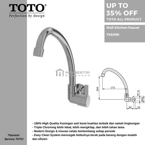 Jual Kran Sink TOTO TX609K / Kran Cuci Piring TOTO TX609K (Cold Only ...