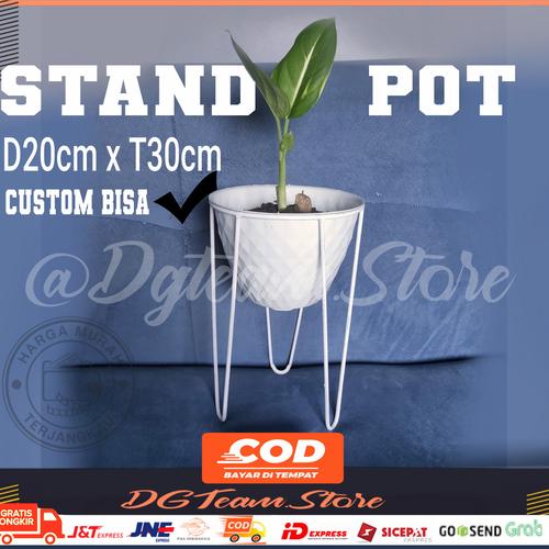 Jual STANDING POT BUNGA MURAH/ STANDING POT BESI MINIMALIS/ DUDUKAN POT ...