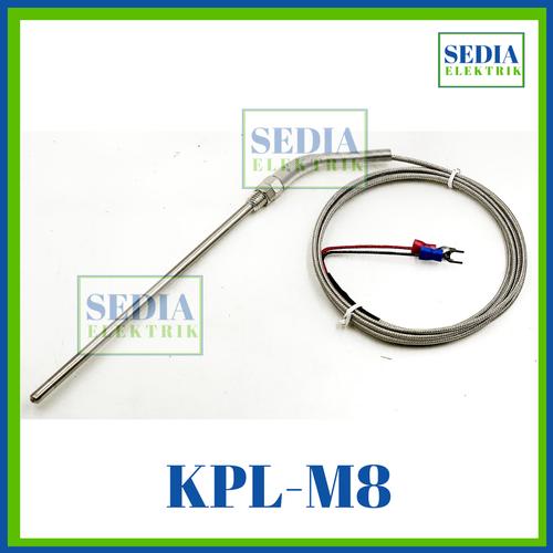 Jual Thermocouple Termokopel Tipe K Drat M8 KPL-M8 Kable Silver 2M ...