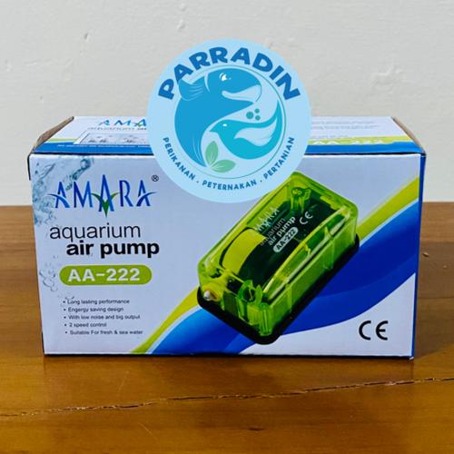 Jual AMARA AA222 Aquarium Air Pump / Aerator / Pompa Gelembung Udara ...