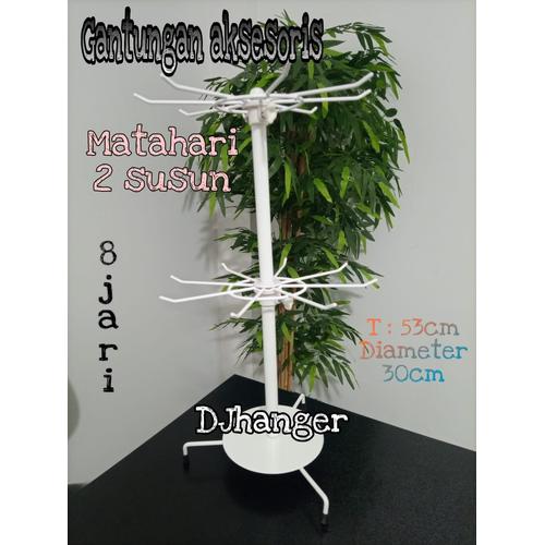 Jual Rak Display Putar Matahari 2 Susun Besi Kuat Tebal Impor Display ...