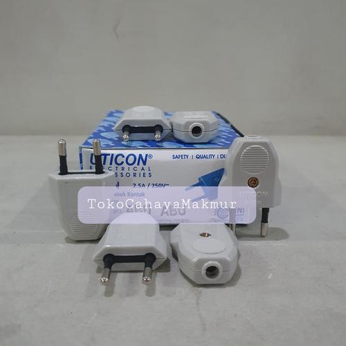 Jual UTICON Steker Biasa / Steker Gepeng S-20N / Colokan Listrik / Plug ...
