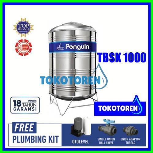 Jual TANGKI / TOREN STAINLESS PENGUIN TBSK 1000 + KAKI GARANSI RESMI 8 ...