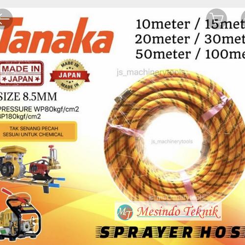 Jual Selang Kompresor Sprayer Hose Tanaka Asli - 100 Meter - Kab ...