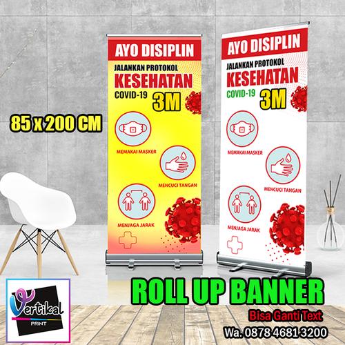 Jual Rollup Banner / Roll Up Banner / Albatros / flexi 440g 85x200cm ...