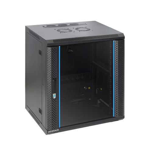 Jual INDORACK Wallmount Rack WIR4512S Single Door Rack Server 12U ...