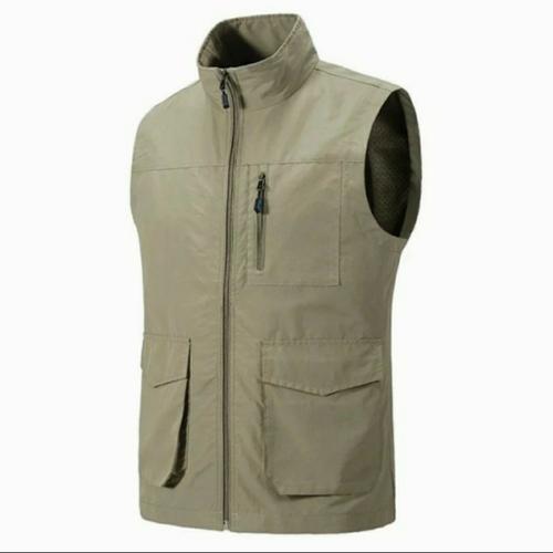 Jual rompi pria casual / rompi pria terbaru / rompi outdoor - krem, S ...