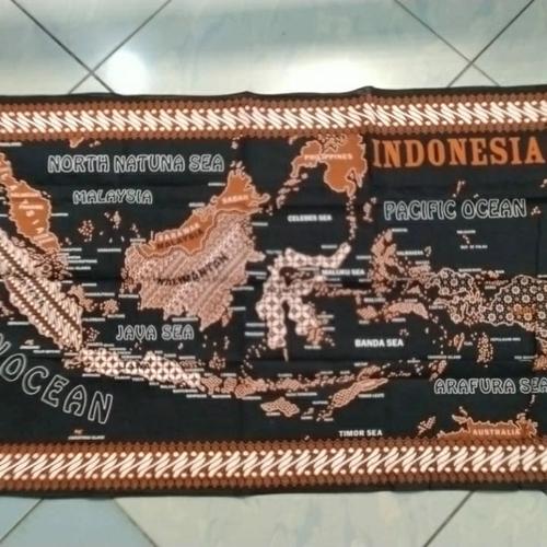 Jual peta batik indonesia map 2021 update terbaru kualitas eksport gift ...