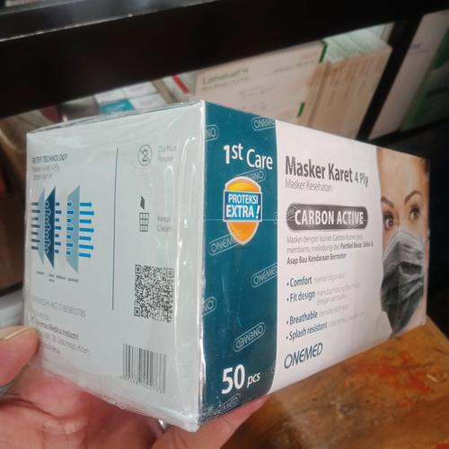 Jual Masker Karet 4ply Carbon Active OneMed 50pcs - Jakarta Timur ...