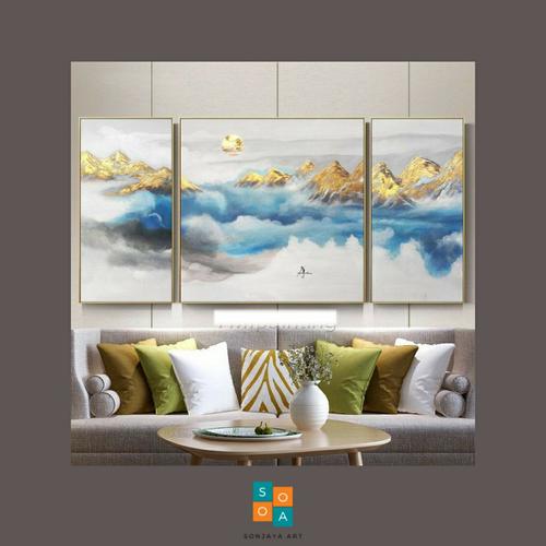 Jual lukisan minimalis modern mounthain - panel - Kab. Bandung ...