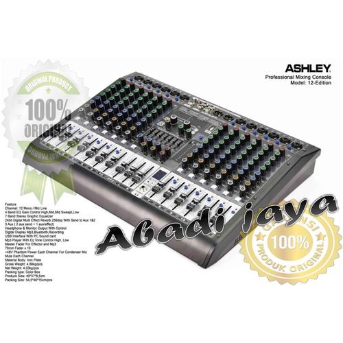 Jual Mixer Ashley 12 Edition Original 12 Channel Bluetooth - USB ...