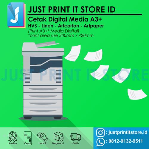 Jual Print / Cetak Digital A3+ HVS 80gr Putih - 1 ke 50 Lbr - Kota Depok - Just Print It Store ...