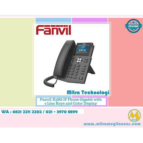Jual Fanvil X3SG IP Phone Gigabit with 2 Line Keys and Color Display ...