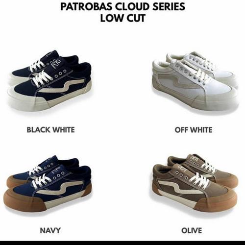 Jual Sepatu Patrobas Cloud Low - Black White, 40 - Kota Bandung - MajuJayaSepatu | Tokopedia
