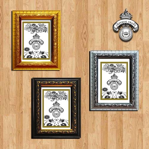 Jual Bingkai Figura Frame Foto 5R (13X18 CM) Ukir Gold/Cokelat/Silver ...