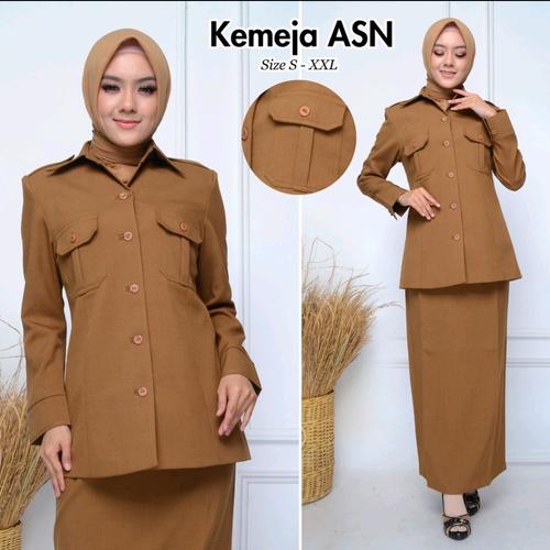 Jual Seragam kantor pemda baju dinas pemda Aceh PNS seragam - Khaki, XL ...