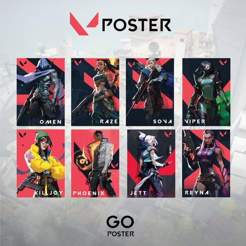 Jual Poster Valorant All Agent - Kota Semarang - Abadi Gomart | Tokopedia