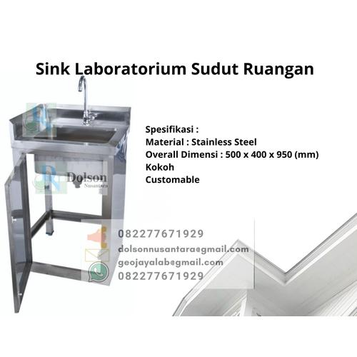 Jual Service Sink Wastafel Laboratorium Sudut Ruangan Manual Stainless ...
