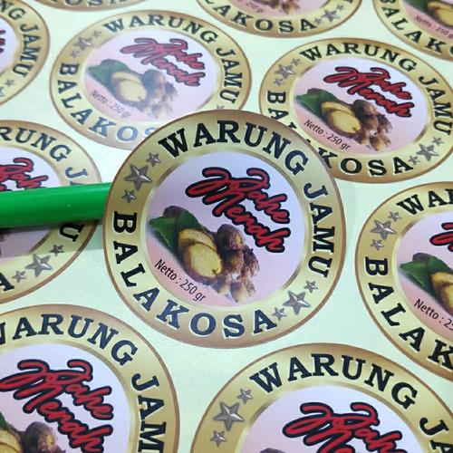 Jual LABEL STICKER KROMO A3+ + Cutting bentuk design - Kota Bekasi ...