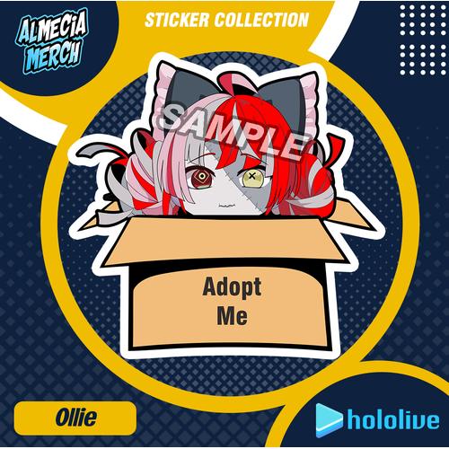 Jual Sticker Hololive ID Kureiji Ollie / Stiker Ollie Custom Text Bebas ...