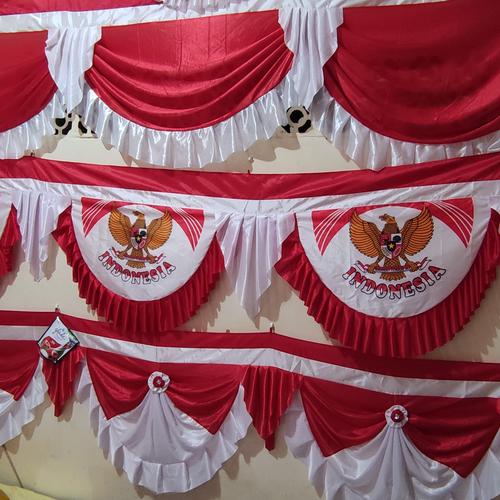 Jual Bendera Merah Putih Backdrop bendera panjang bendera garuda 5 ...
