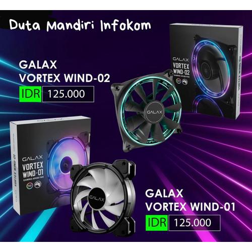 Jual Galax Vortex Wind 01 (VW-01) I Wind 02 (VW-02) - ARGB 120mm Fan ...
