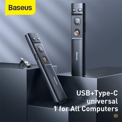 Jual Baseus Wireless Laser Presenter Pointer Dual Reciever USB 2.0 ...