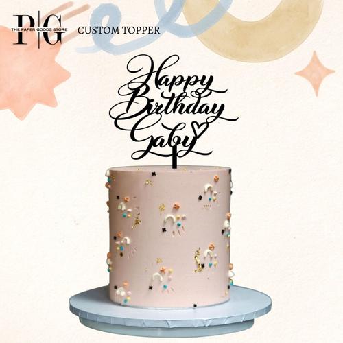 Jual Custom Birthday Cake Topper Ulang Tahun Tusuka Hiasan Kue Ultah ...