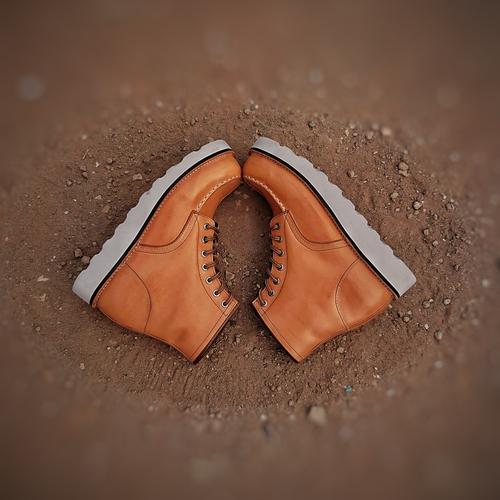Jual Moc Toe Custom - Sepatu Moc Toe Boots Kulit Sapi Asli - 39 - Kab ...