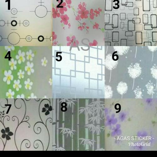 Jual stiker kaca /sticker motif buat kaca - Jakarta Barat - Stiker kaca ...