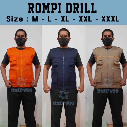 Jual Rompi Drill / Rompi Lapangan / Vest - Jakarta Timur - MARVEE ...