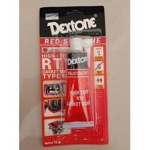 Jual LEM Dextone red silicone 70gr lem gasket merah / silicon red - Kab ...