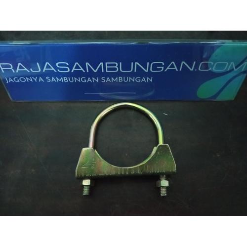 Jual Clamp Knalpot 2 1/2 inch Klem Klam U Bolt Bracket Breket Besi ...