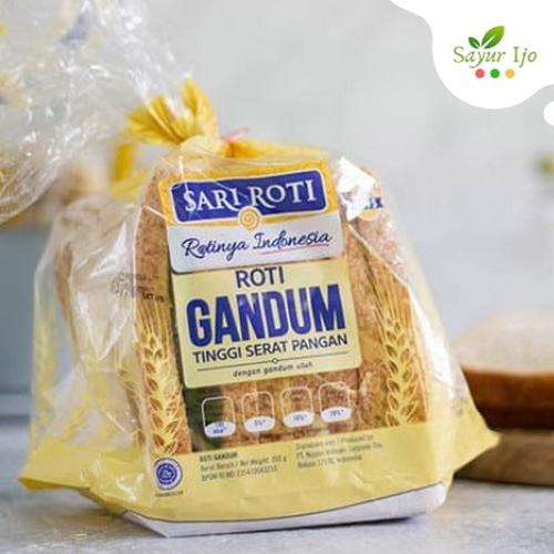 Promo Sari Roti Tawar Gandum 350 Gram Fresh Whole Wheat Bread Tinggi ...