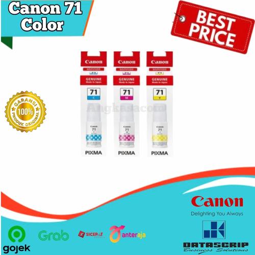 Jual Tinta Canon GI 71 Color Ori - Tinta Printer G1020 G2020 G3020 ...