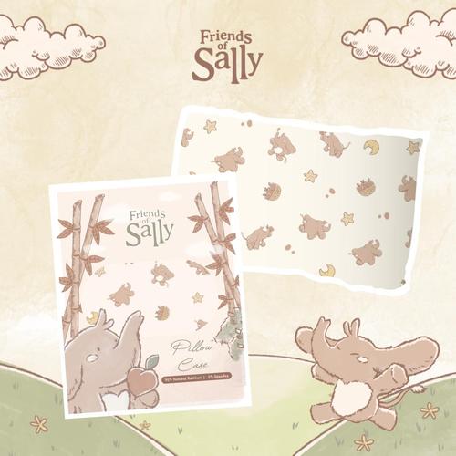 Jual Bamboo Pillow Case Watercolor Collection - Friends of Sally ...