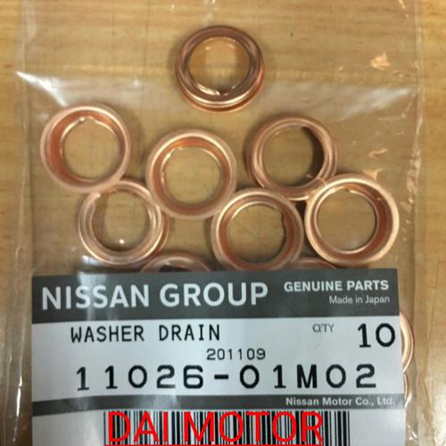 Jual ring baut tap oli/thrust washer drain plug oli nissan datsun ...