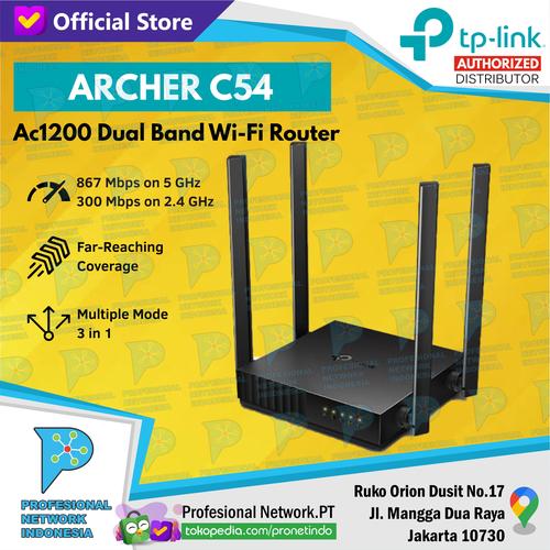 Jual Tp-Link Archer C54 AC1200 Dual-Band Wi-Fi Router TpLink Archer C ...