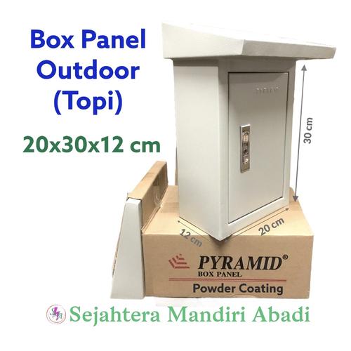 Jual Box Panel Listrik 20x30x12 Outdoor Pyramid Topi Powder Coating ...
