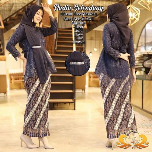 Jual Setelan Kebaya Brokat Selendang Modern / Kebaya Wisuda Remaja ...