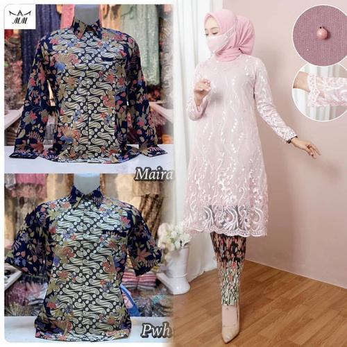 Jual Set Couple Kebaya Tunik Modern / Baju Couple Kondangan / Kebaya ...