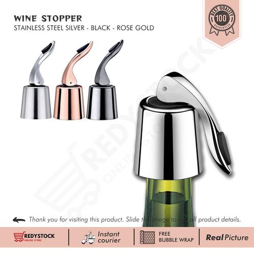 Jual Tutup botol wine | vacuum wine bottle stopper stainless steel ...